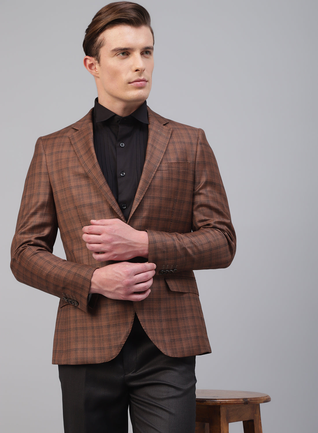 Rust checks Formal Notch Jacket