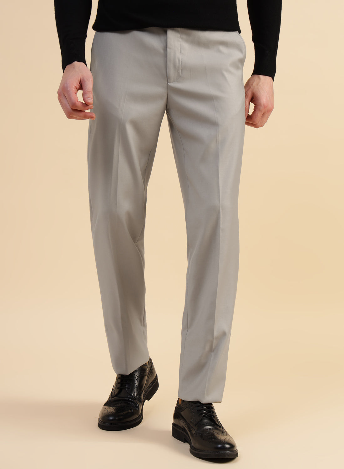 Regular fit (5018H) - Light Grey Smart Trouser
