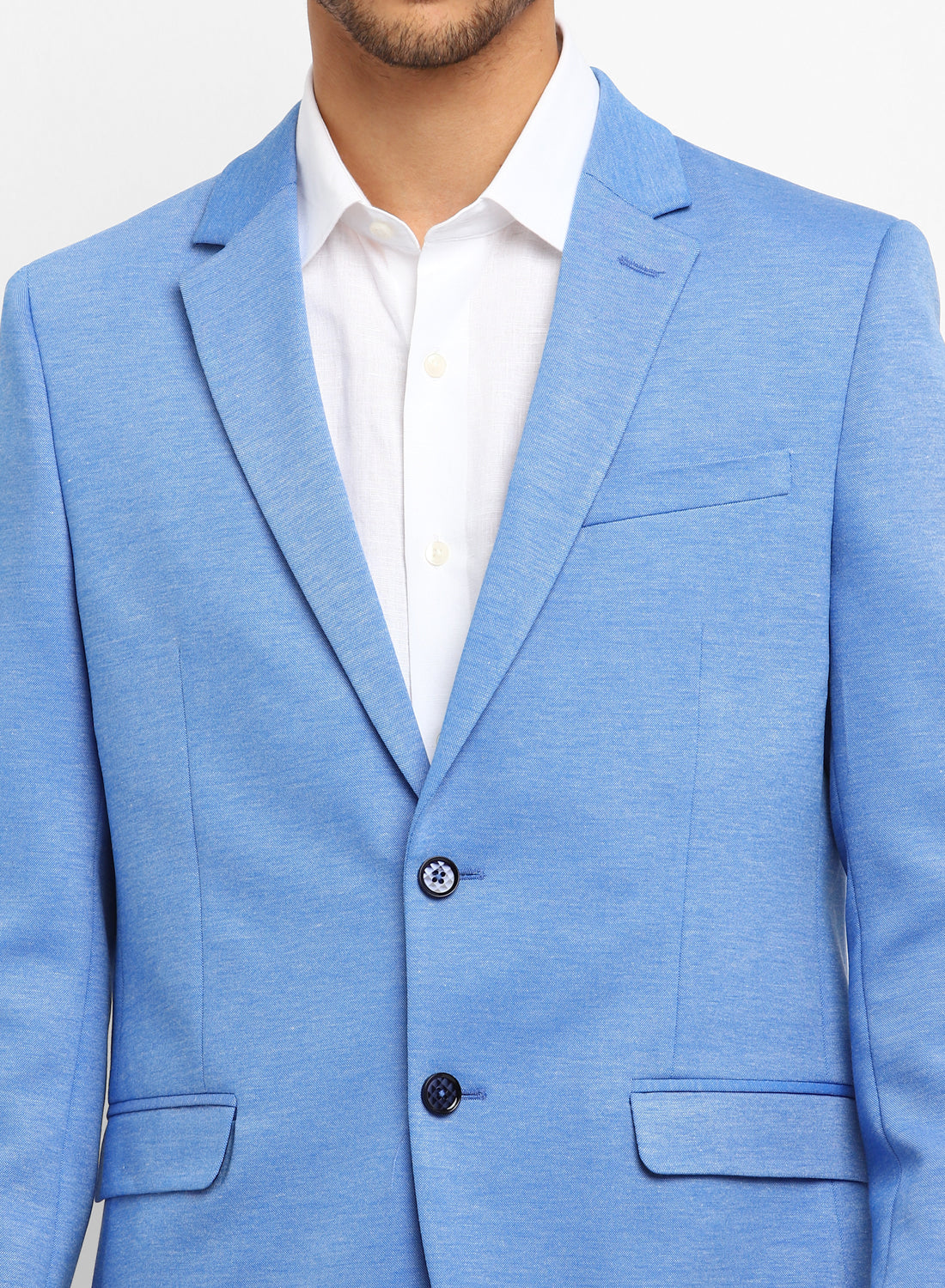 Sky Blue Knit Jacket